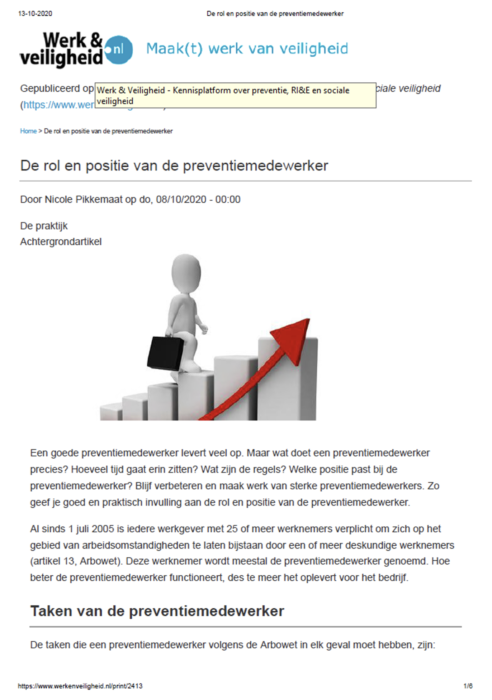 De rol en positie van de preventiemedewerker - Blog - SBI Formaat