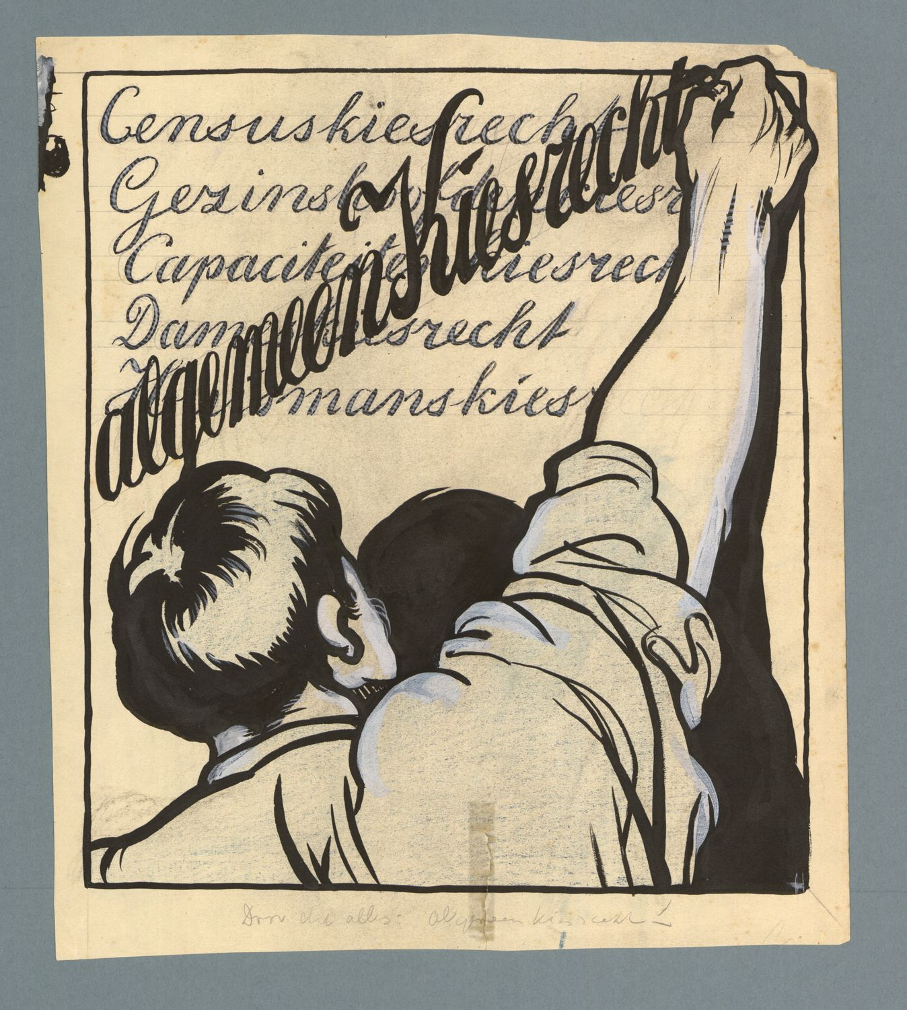 Algemeen kiesrecht mannen (1917) - SBI Formaat